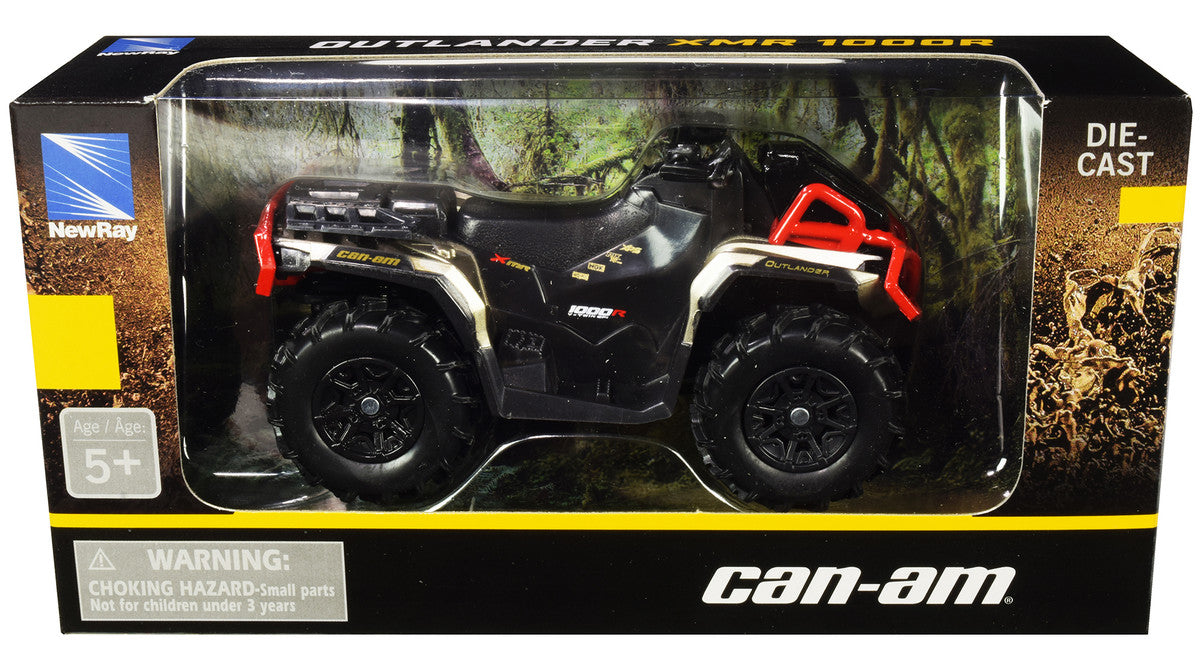 Can-Am Outlander XMR 1000R ATV Black and Gold Diecast Model by New Ray ...