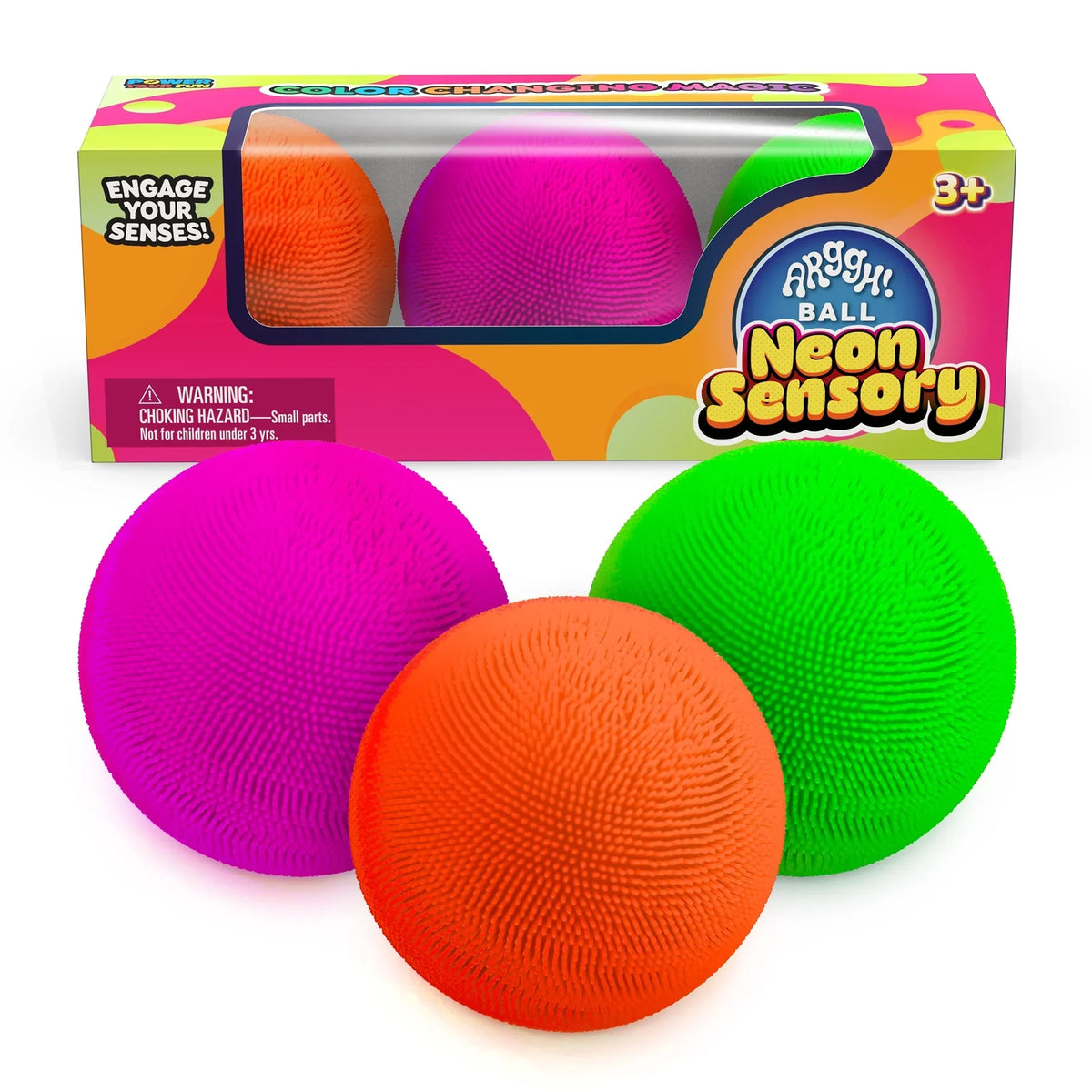 Power Your Fun 3-Pack Neon Sensory Squish Stress Relief Balls – Big Boy ...