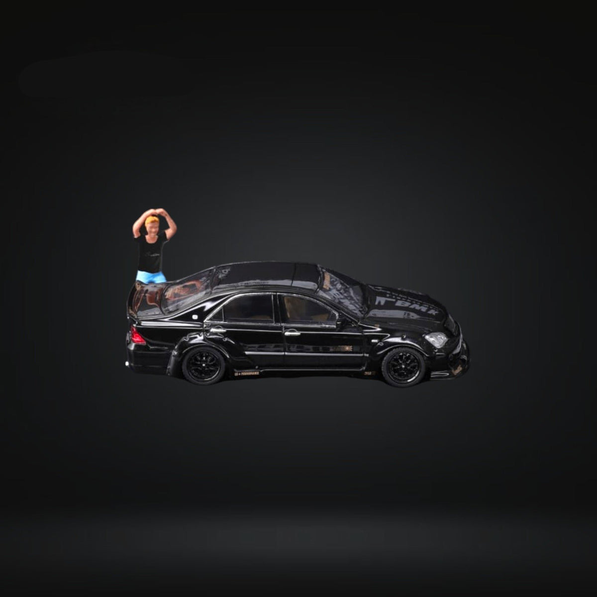 Toyota Crown 12th Gen MK12 LBWK Black Figure Version 1:64 by Star Mode ...