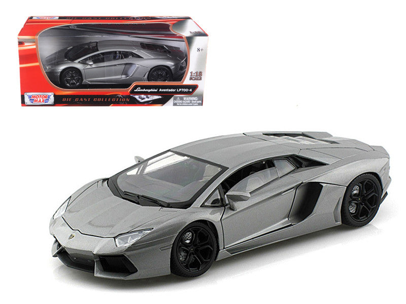 Lamborghini Aventador LP700-4 Gray Metallic 1/18 Diecast Model Car by ...