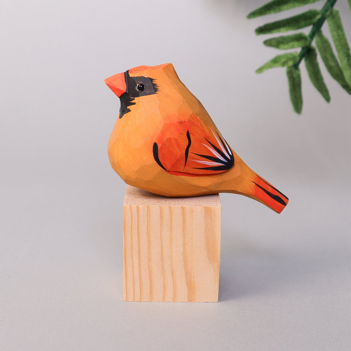 Hand Carved Cardinal Bird, Unique Gift for Loved Ones – Big Boy Toys