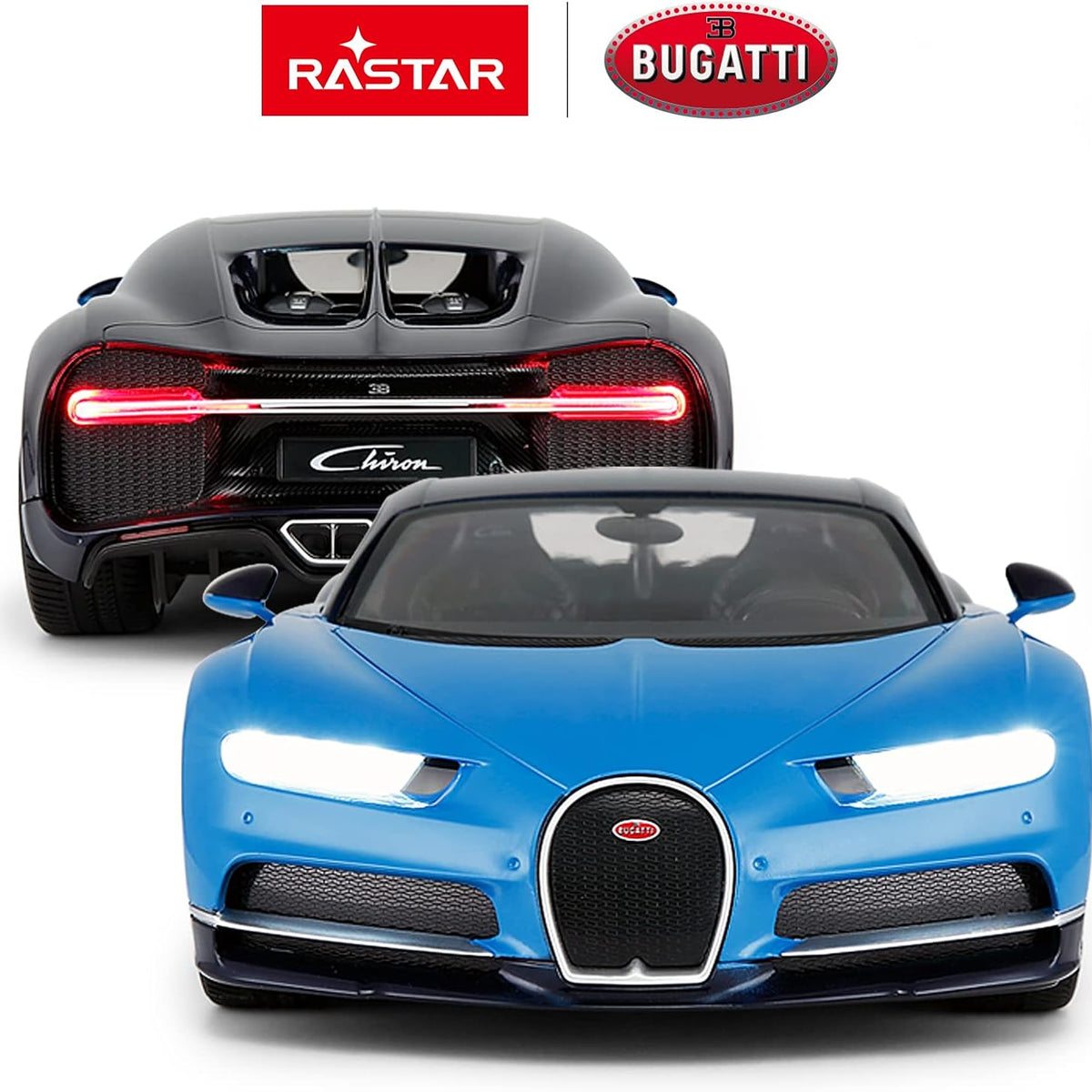 Bugatti Chiron (Blue) 1:14 Scale Remote Control Car – Big Boy Toys