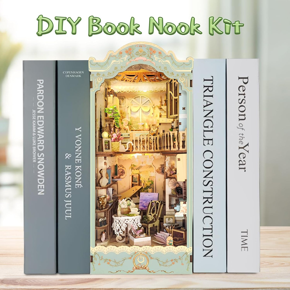Book Nook Pastoral Diary Book Case Kit with Touch Light 3D – Big Boy Toys