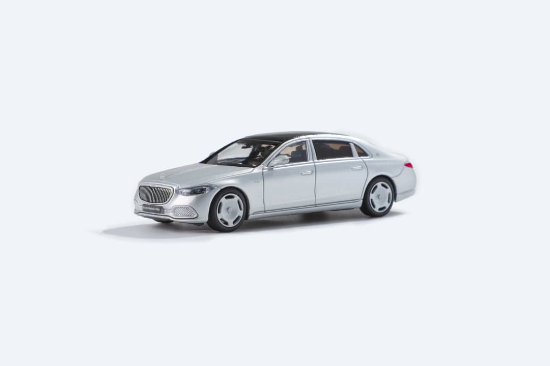 Mercedes-Benz 2021 Maybach W223 Matte Silver Licensed Product 1:64 by ...