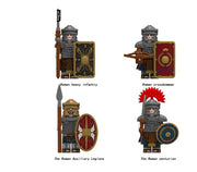 Set of 4 Roman army minifigures including heavy infantry, crossbowman ...