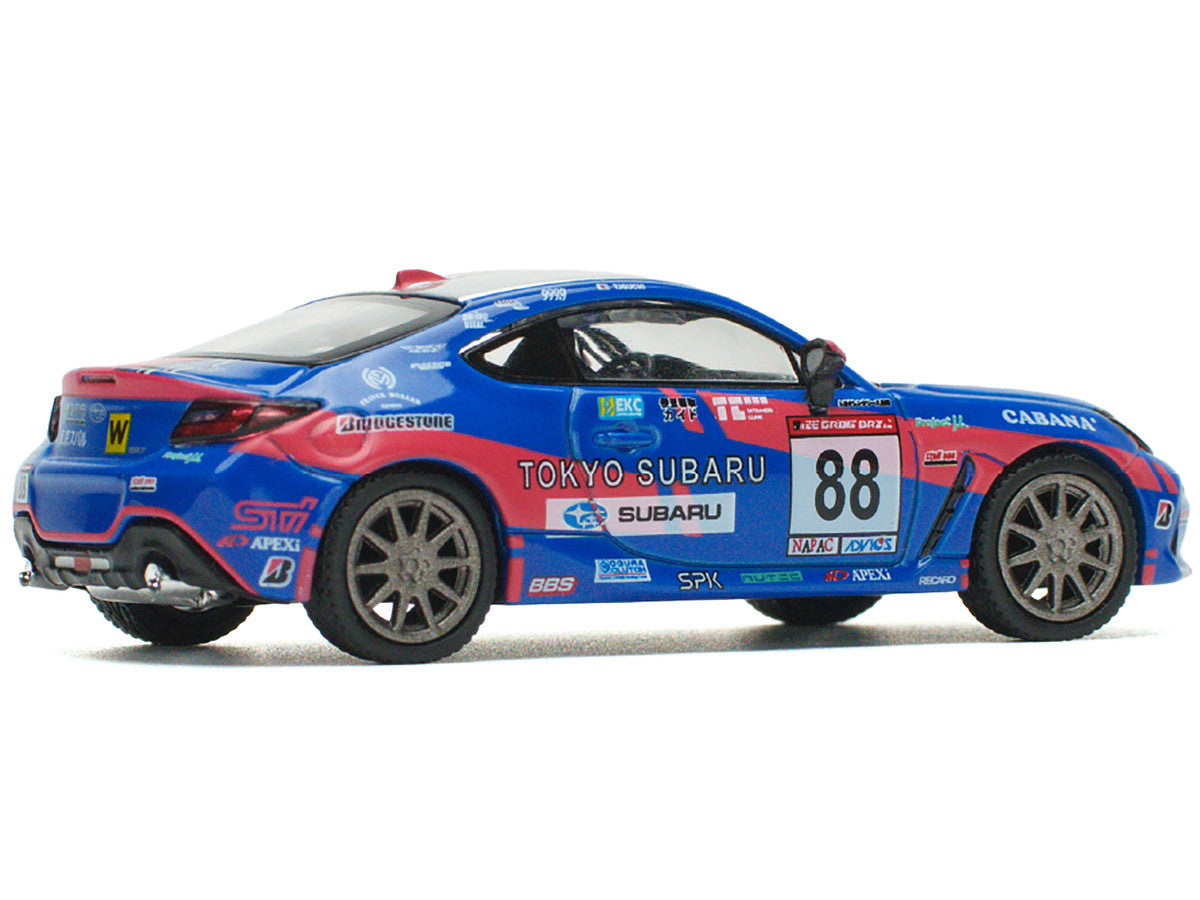 Subaru BRZ #88 Blue with Graphics "Tokyo Subaru Racing" 1/64 Diecast M ...
