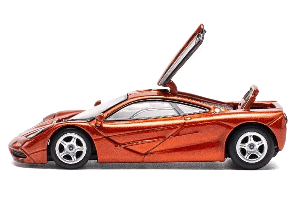McLaren F1 Orange Metallic 1/64 Diecast Model Car by Pop Race – Big Boy ...