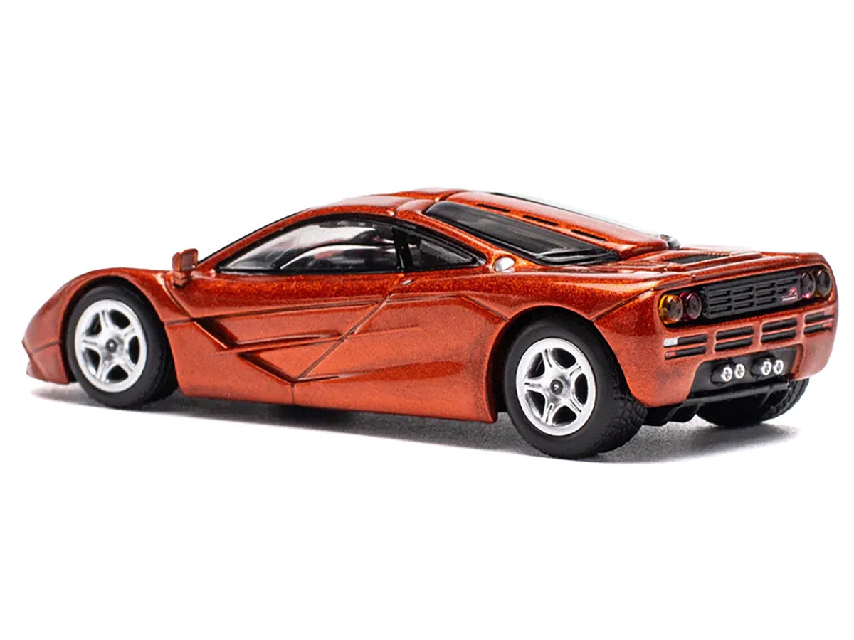 McLaren F1 Orange Metallic 1/64 Diecast Model Car by Pop Race – Big Boy ...