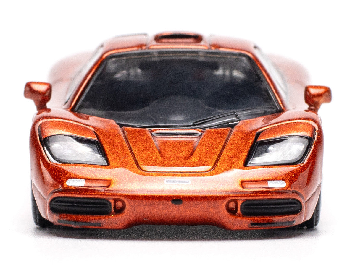 McLaren F1 Orange Metallic 1/64 Diecast Model Car by Pop Race – Big Boy ...