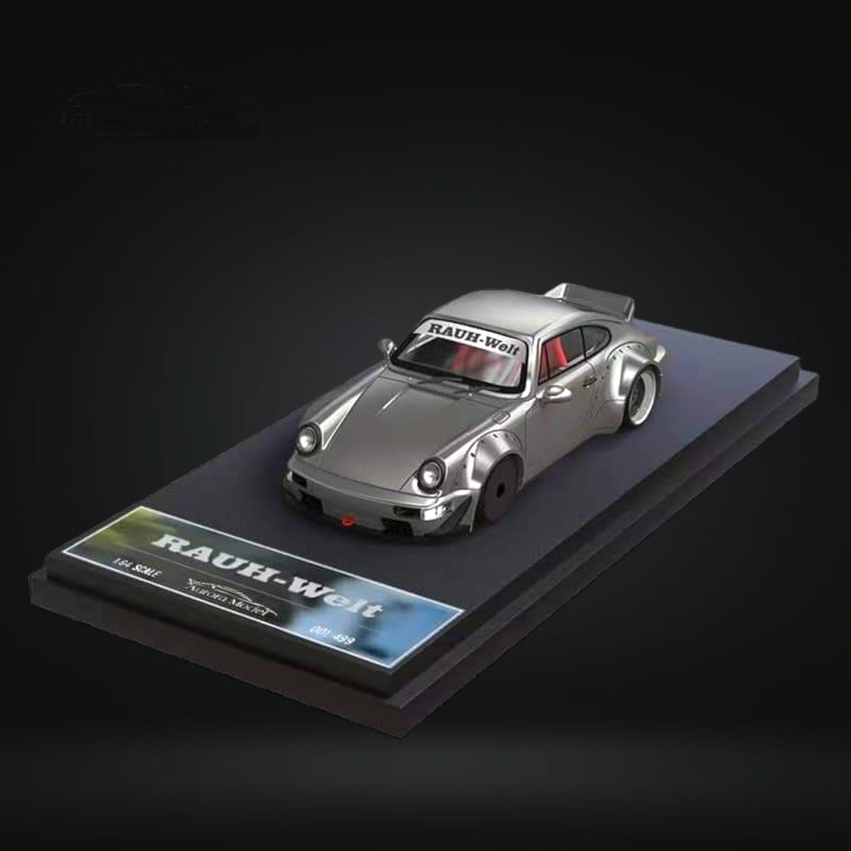 Porsche RWB 964 Liquid Silver DUCKTAIL 1:64 by Aurora Model – Big Boy Toys