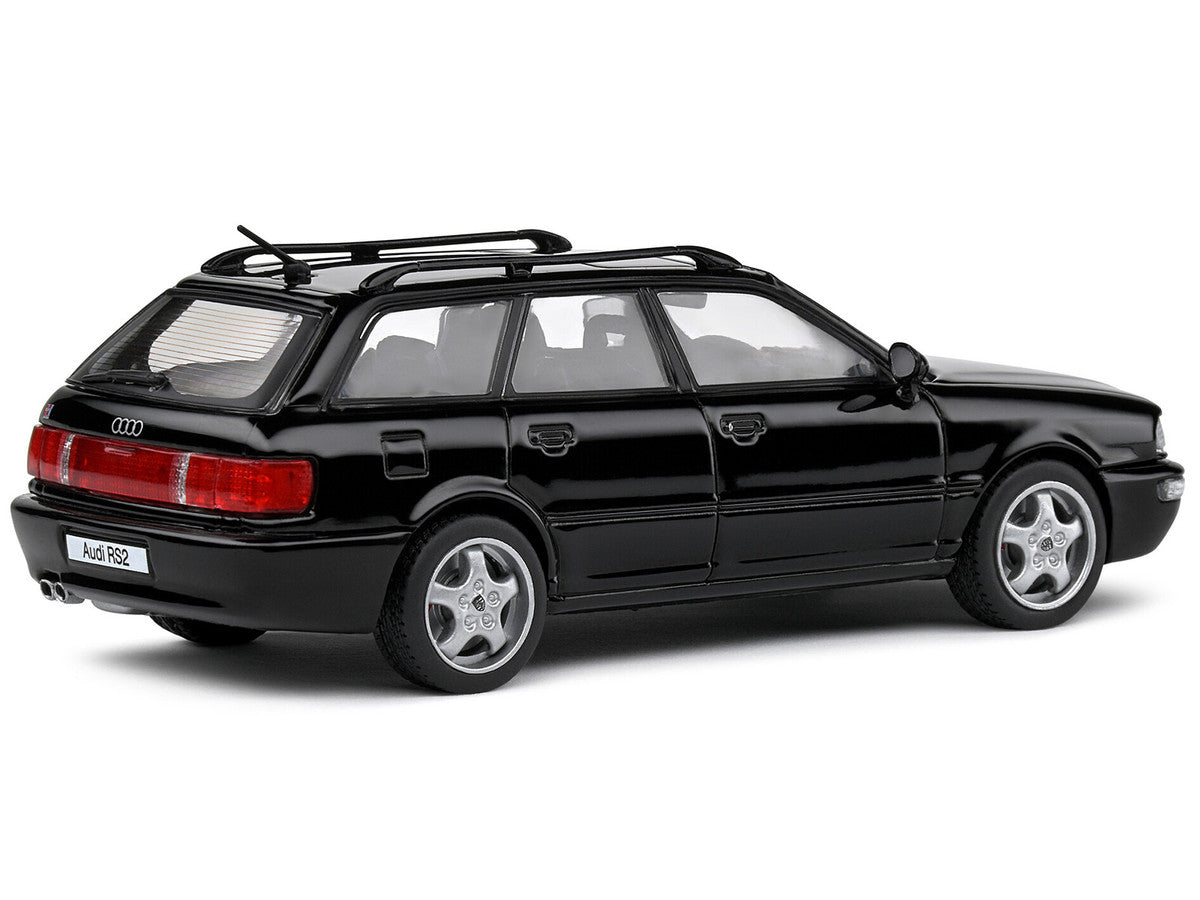 1995 Audi Avant RS2 Brilliant Black with Roofrack 1/43 Diecast Model C ...