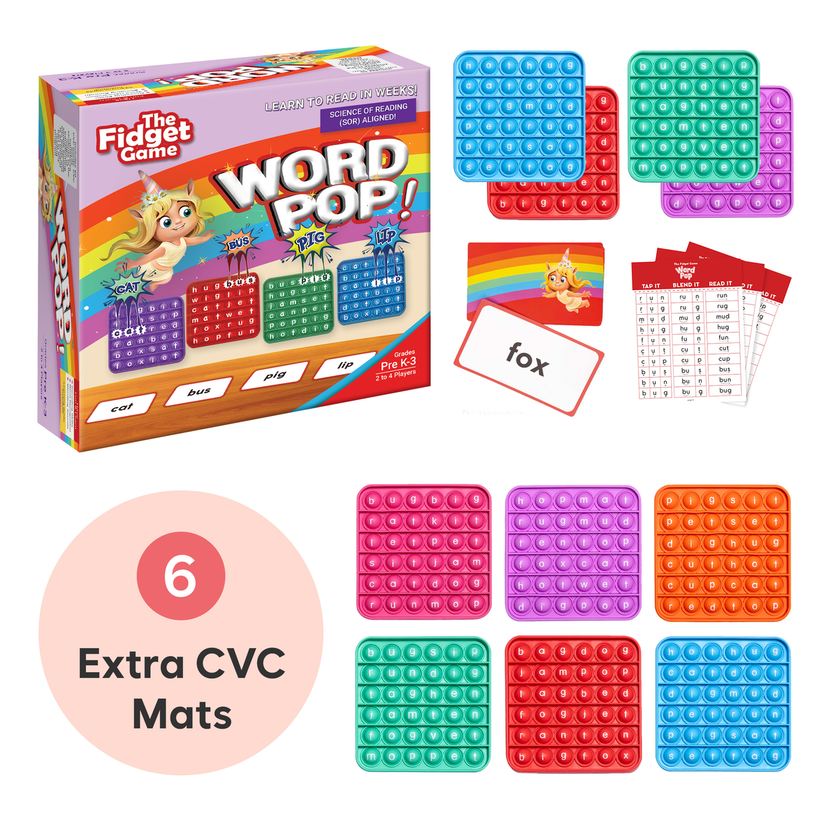 Word Pop + Extra CVC Mats – Big Boy Toys