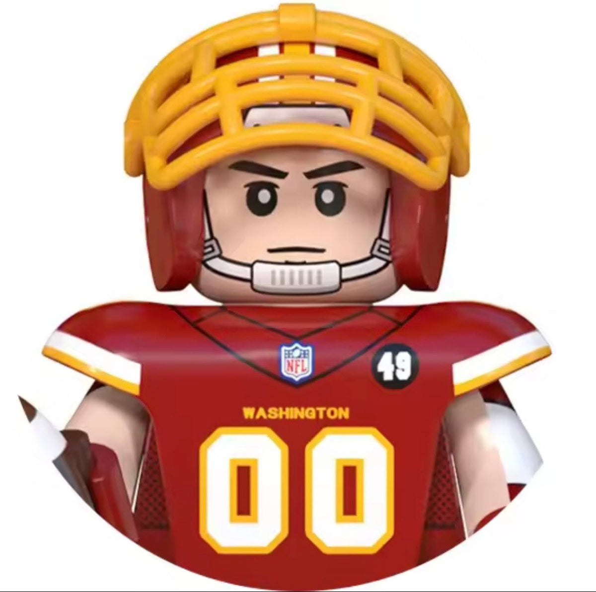Washington Commanders Team Lego Minifigure - Redskins Tribute Jersey ...