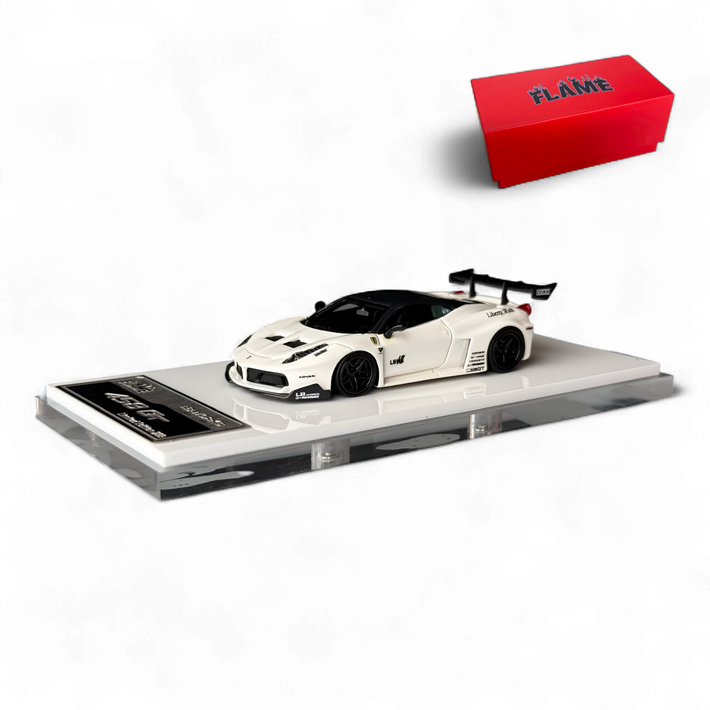 Ferrari 458 GT LB Wide-Body 1:64 Resin by Flame – Big Boy Toys