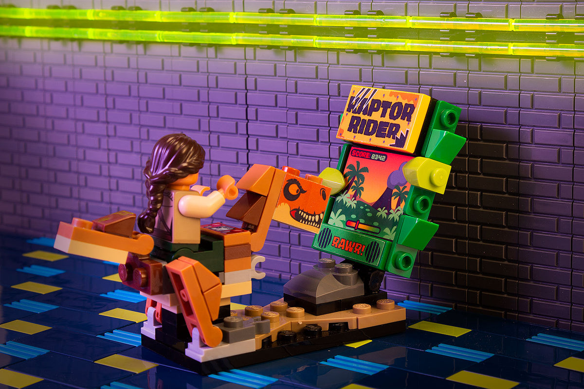 Raptor Rider - B3 Customs Arcade Game made using LEGO parts – Big Boy Toys