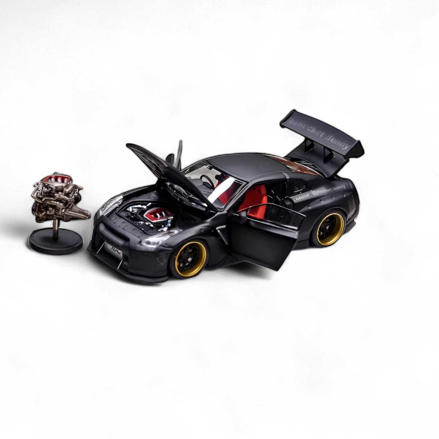 Nissan Rocket Bunny R35 - Matte Black Luxury version 1:64 by PGM – Big ...
