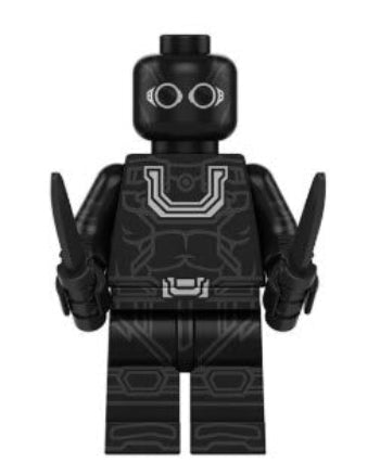 Black Noir Custom Minifig – Big Boy Toys
